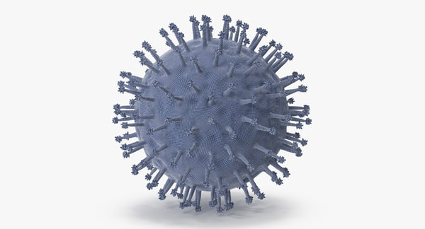 influenza flu 3d model