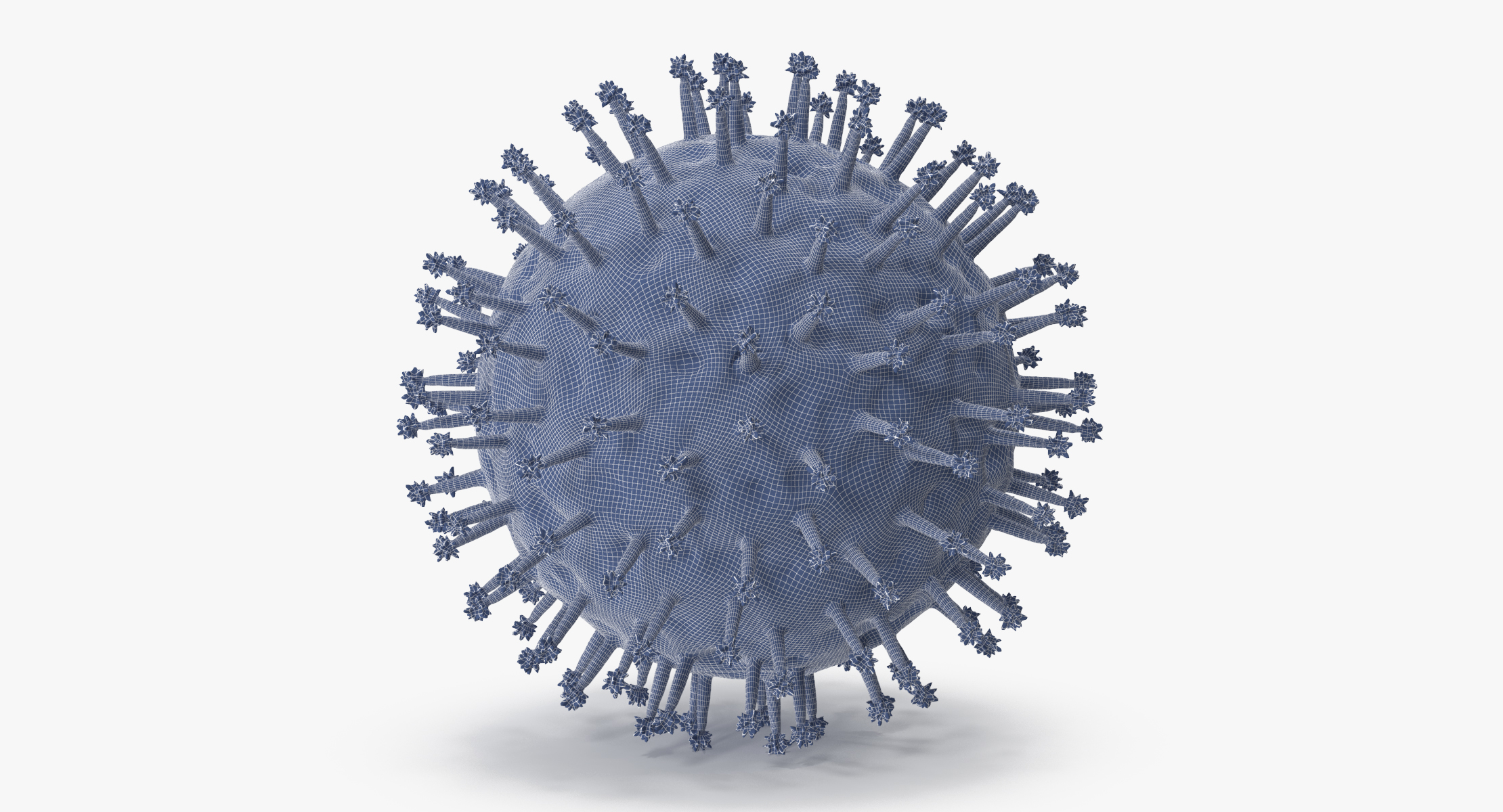 influenza flu 3d model