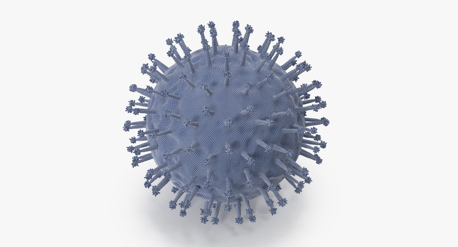 influenza flu 3d model