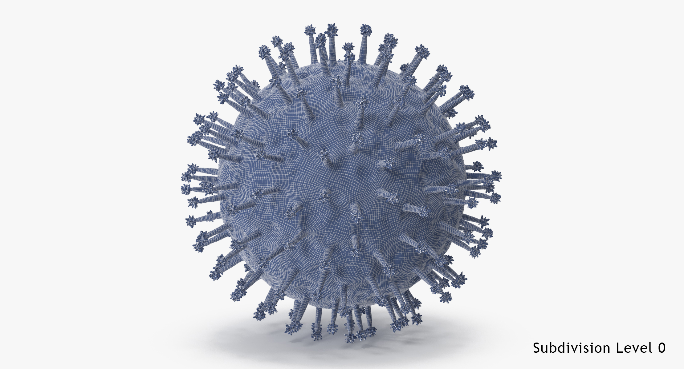 influenza flu 3d model