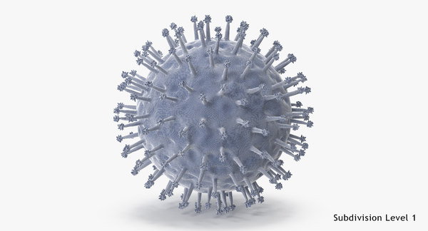 influenza flu 3d model