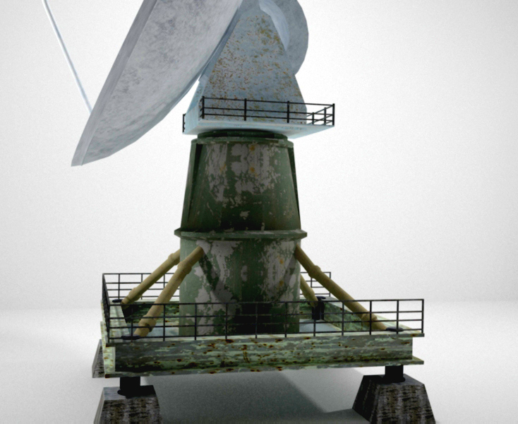 3d antenna radar model