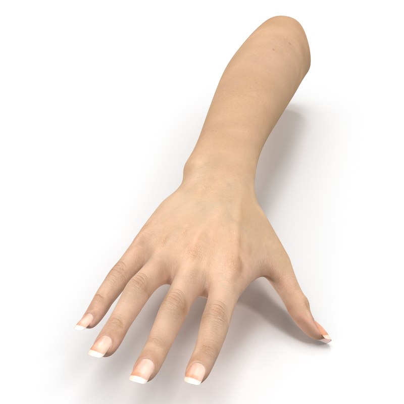 female hand 3 3d max
