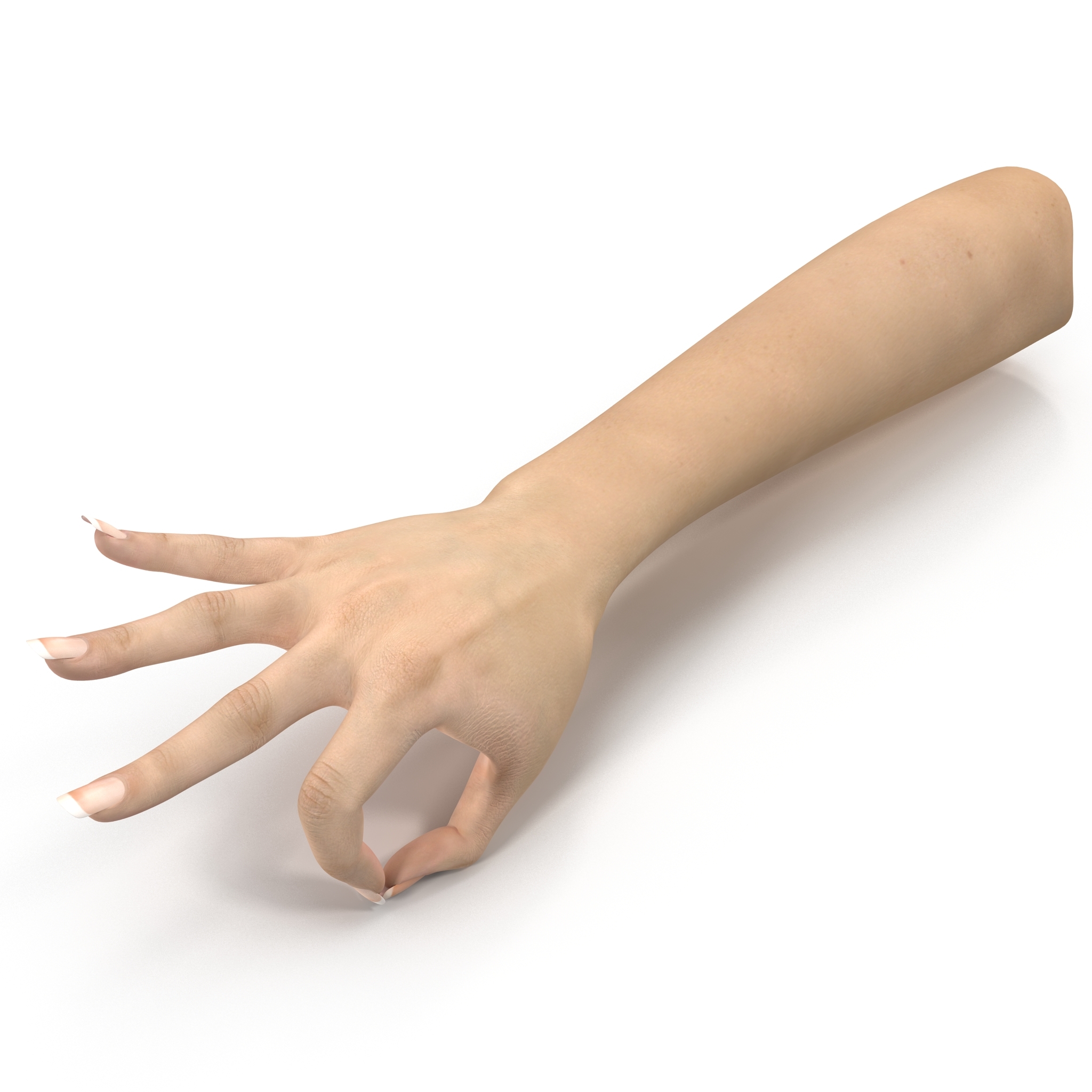 3d female hand 3 pose model