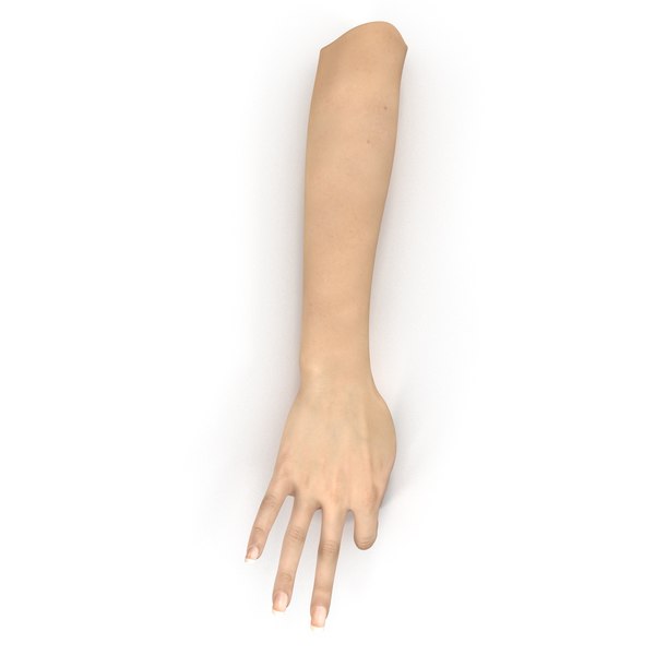 3d female hand 3 pose model