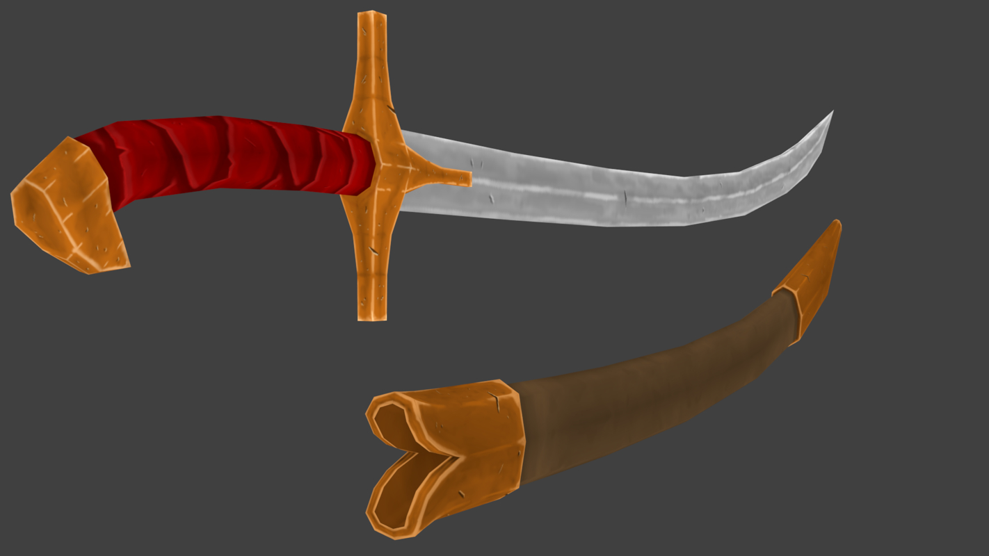 modelo 3d Espada Low Poly - TurboSquid 1058839