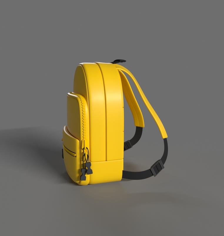 obj stylized backpack