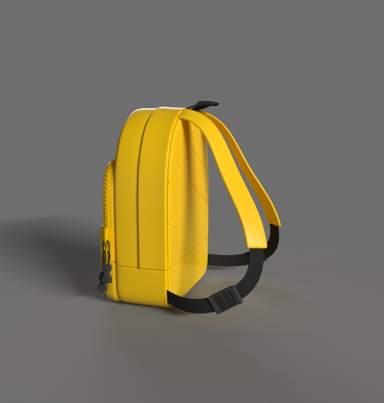 obj stylized backpack
