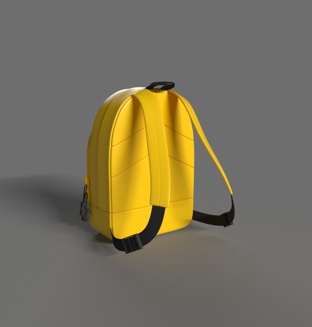 obj stylized backpack