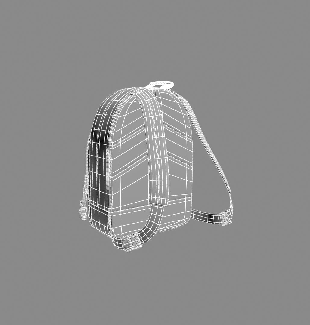 obj stylized backpack