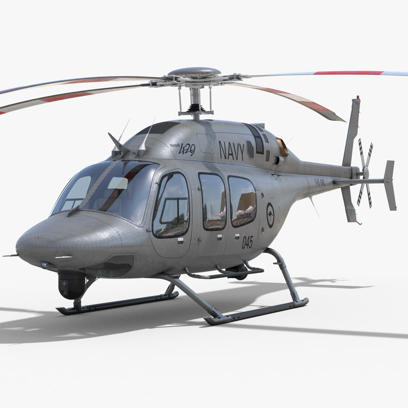 bell 429 navy 3d model
