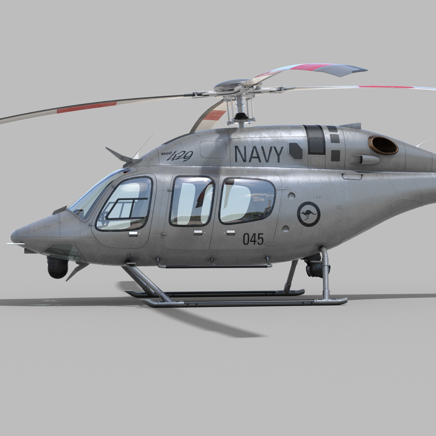 Bell 429 Navy 3d Model Bell 429 Navy 3d Model