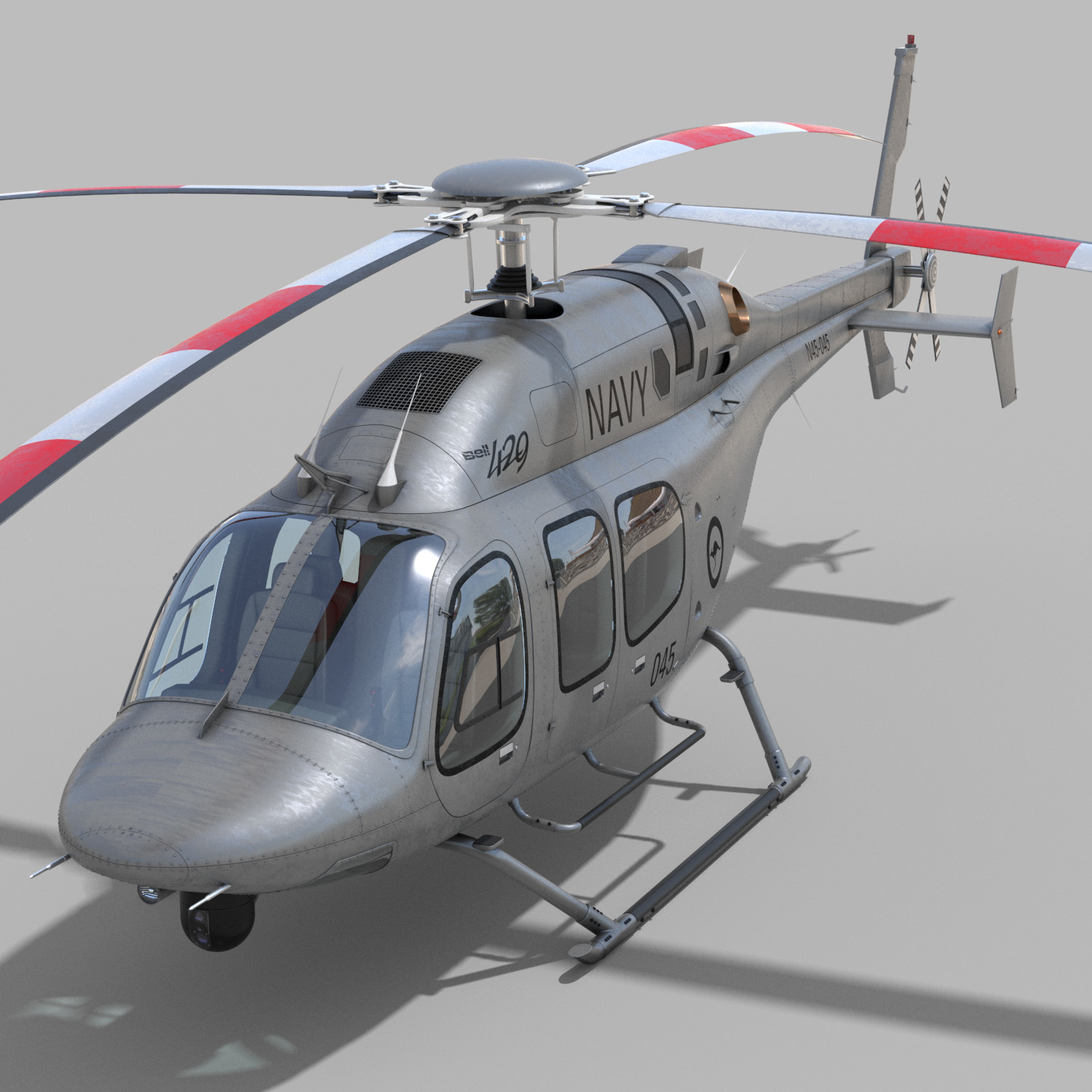 Bell 429 Navy 3d Model bell-429-navy-3d-model