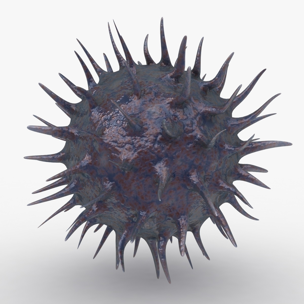 3d model of virus set color 2