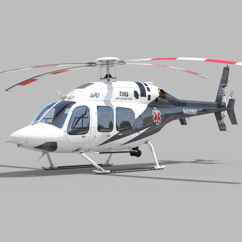 3d model bell 429 ems