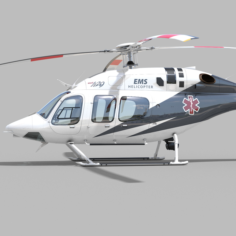 3d model bell 429 ems