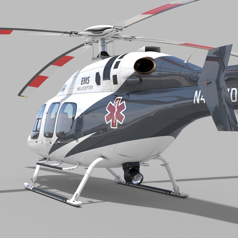 3d model bell 429 ems