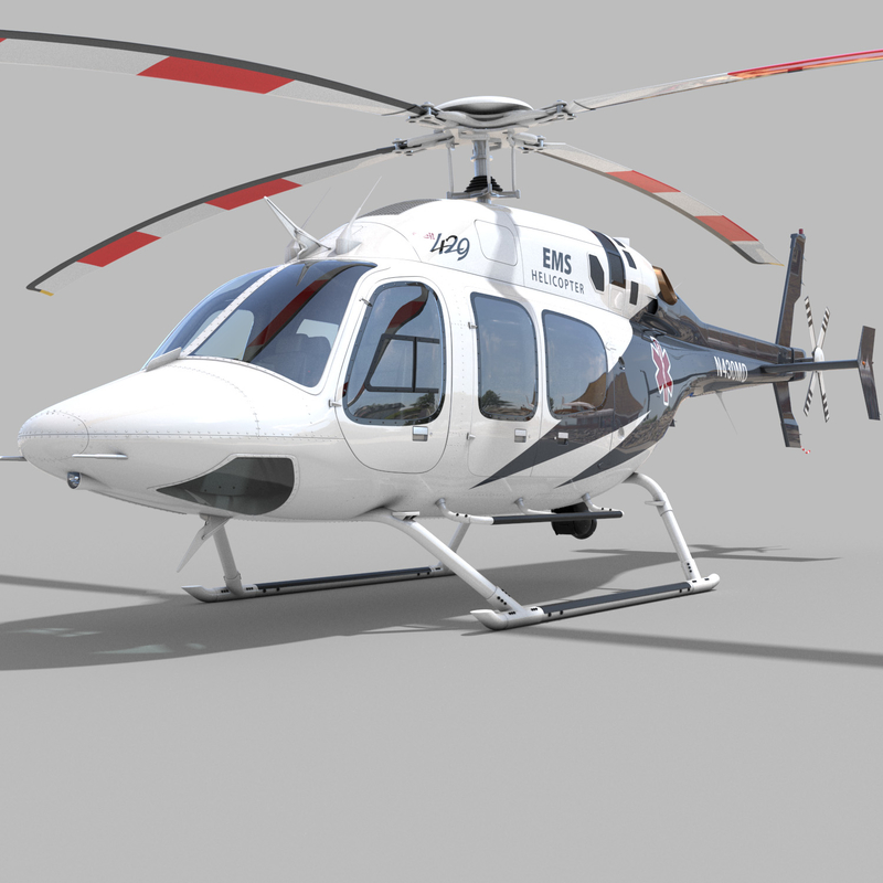 3d model bell 429 ems