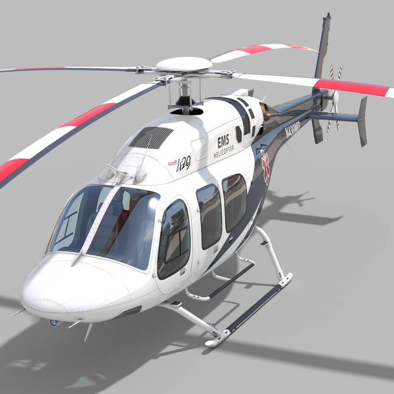 3d model bell 429 ems