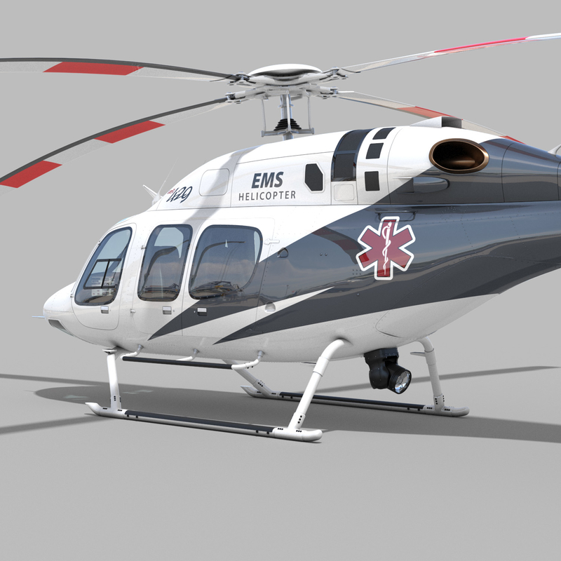 3d model bell 429 ems