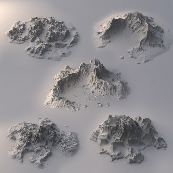 3d realistic tropical island