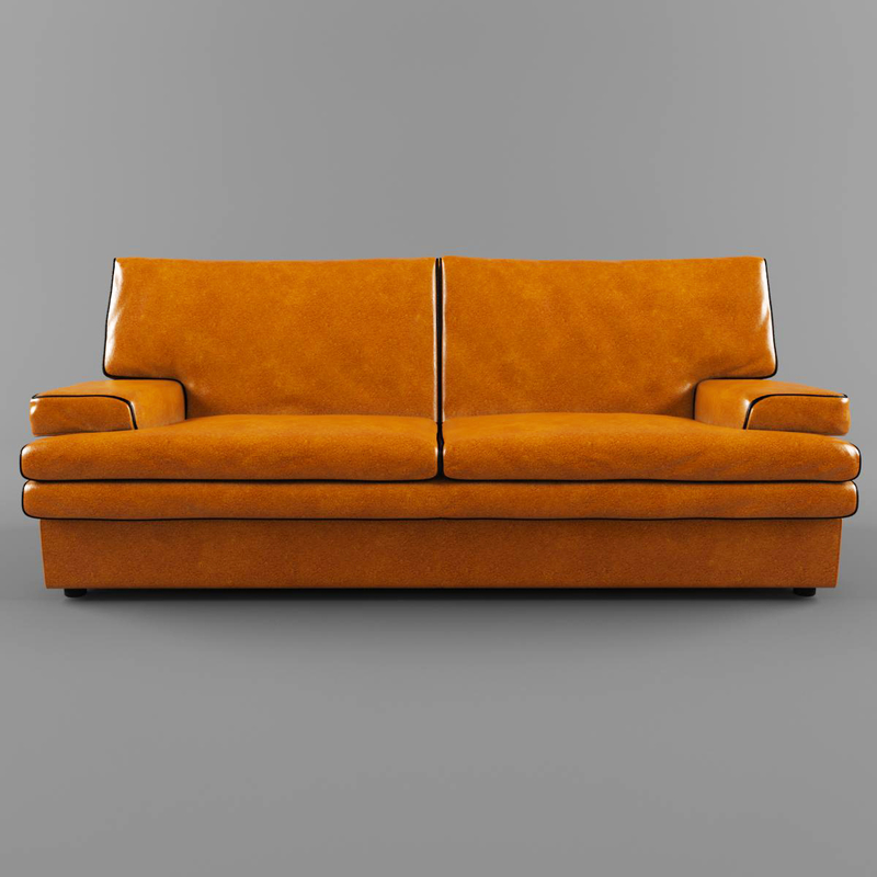 modern buffalo leather sofa obj