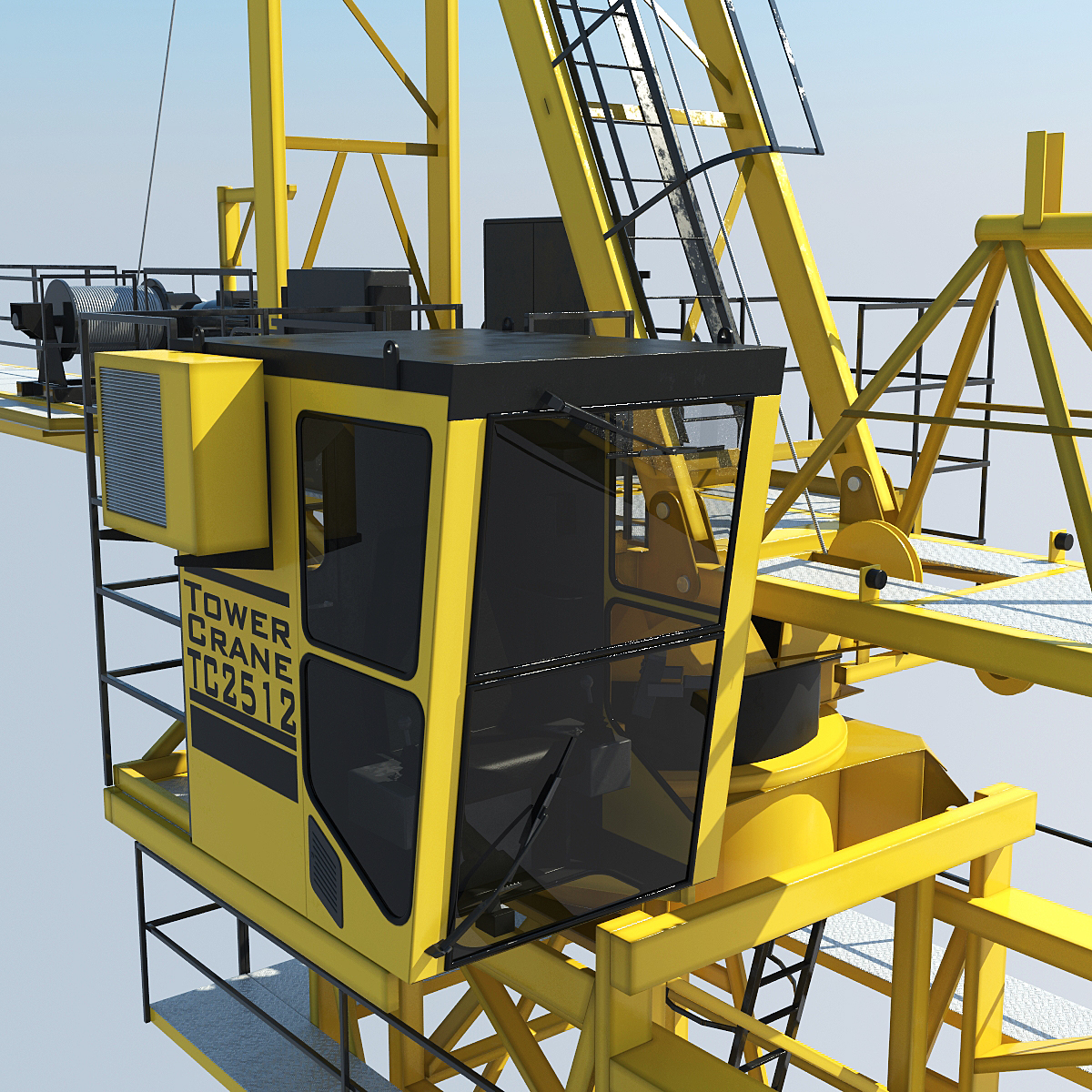 tower crane 3d model