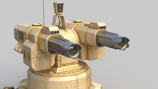 3d model automatic turret