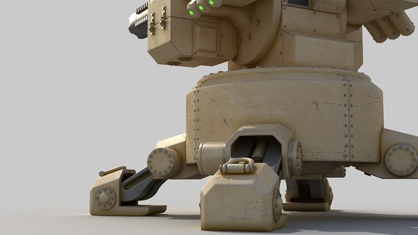 3d model automatic turret
