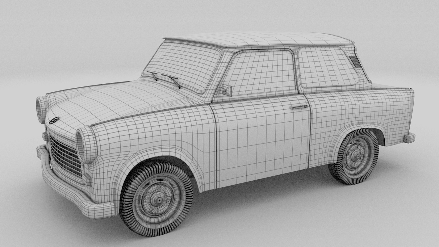 trabant 601 3d obj
