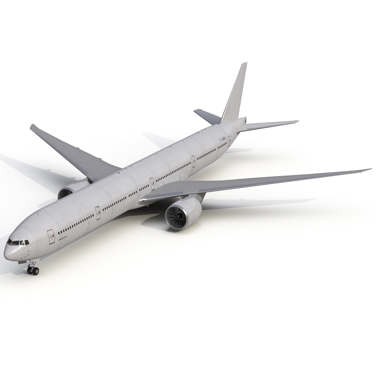 3d model boeing 777 9x generic