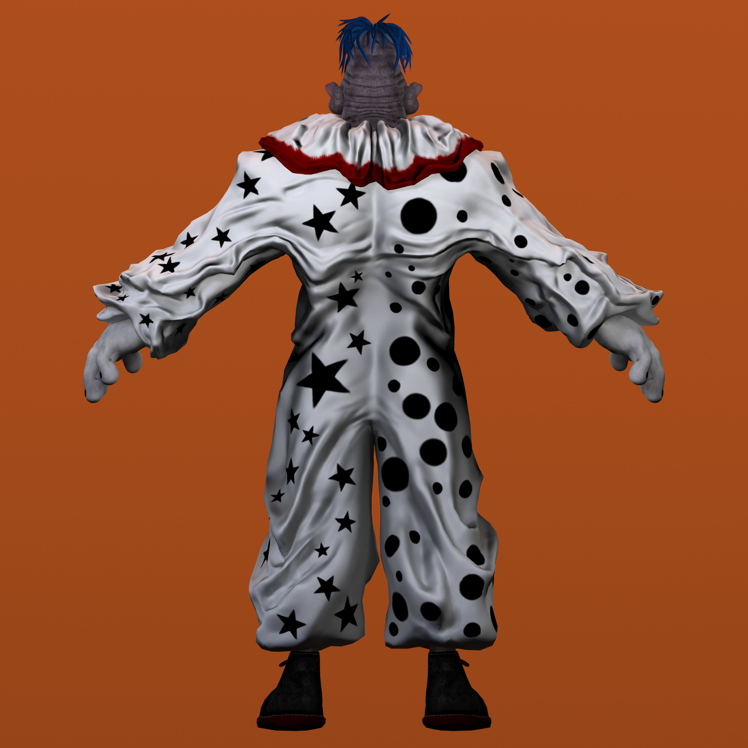 killer clown 3d model