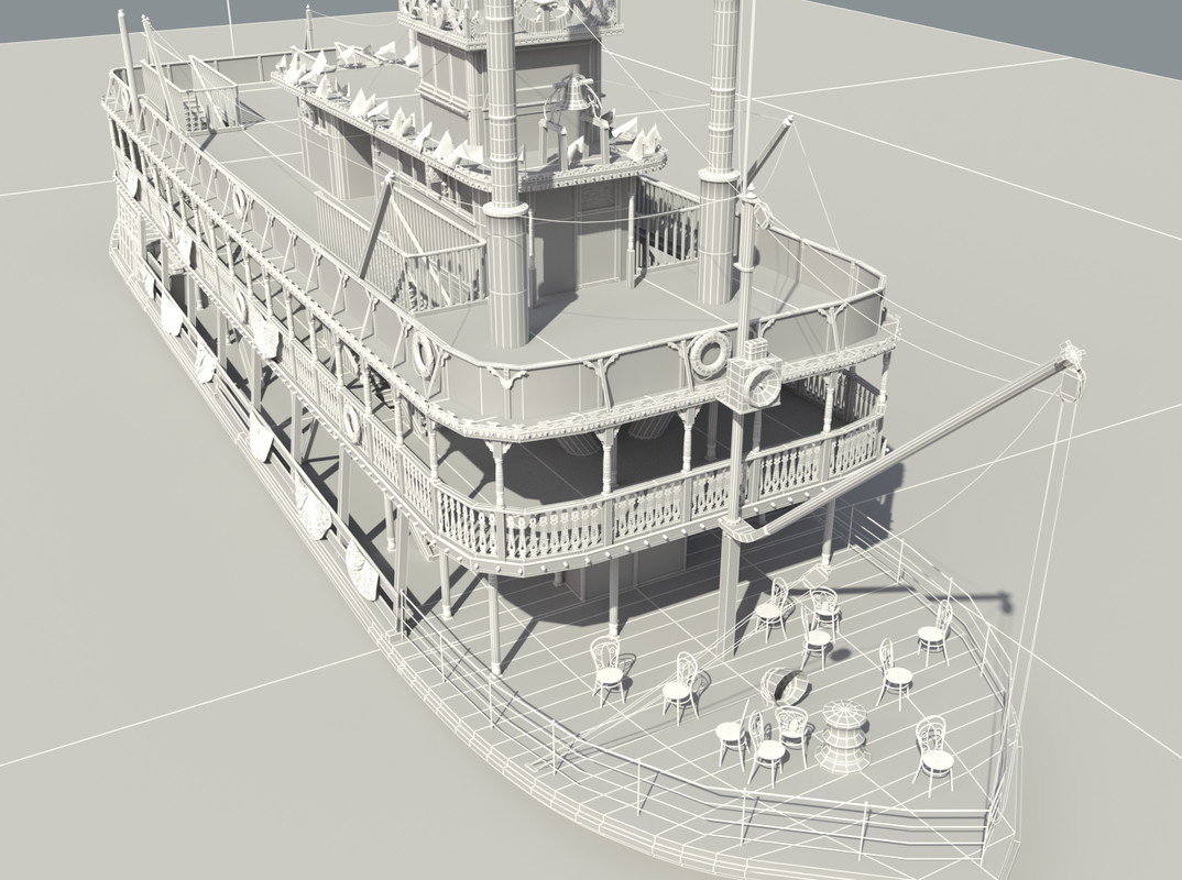 3d mark twain riverboat