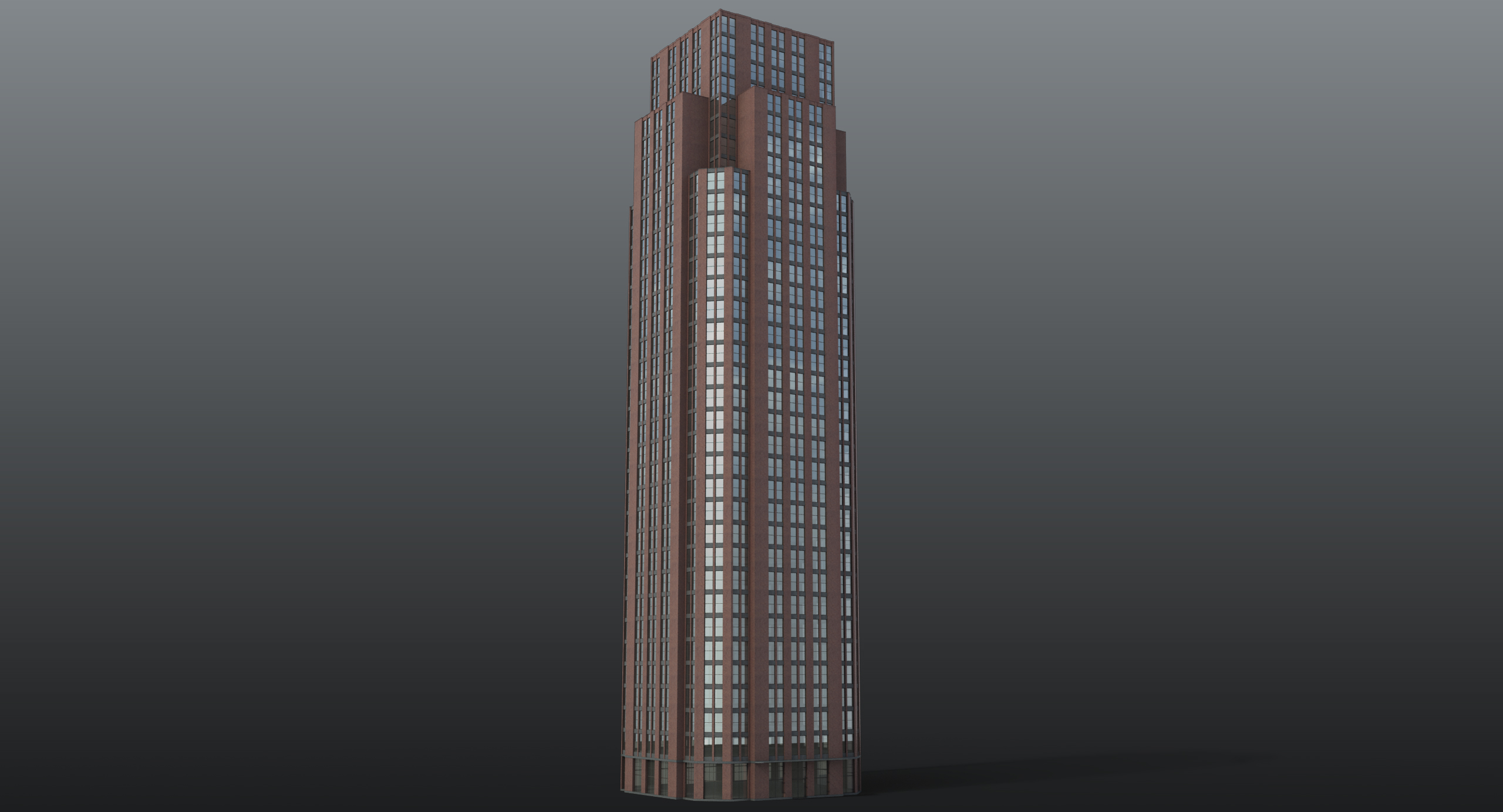 tall building 1 3d model