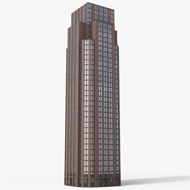 tall building 1 3d model