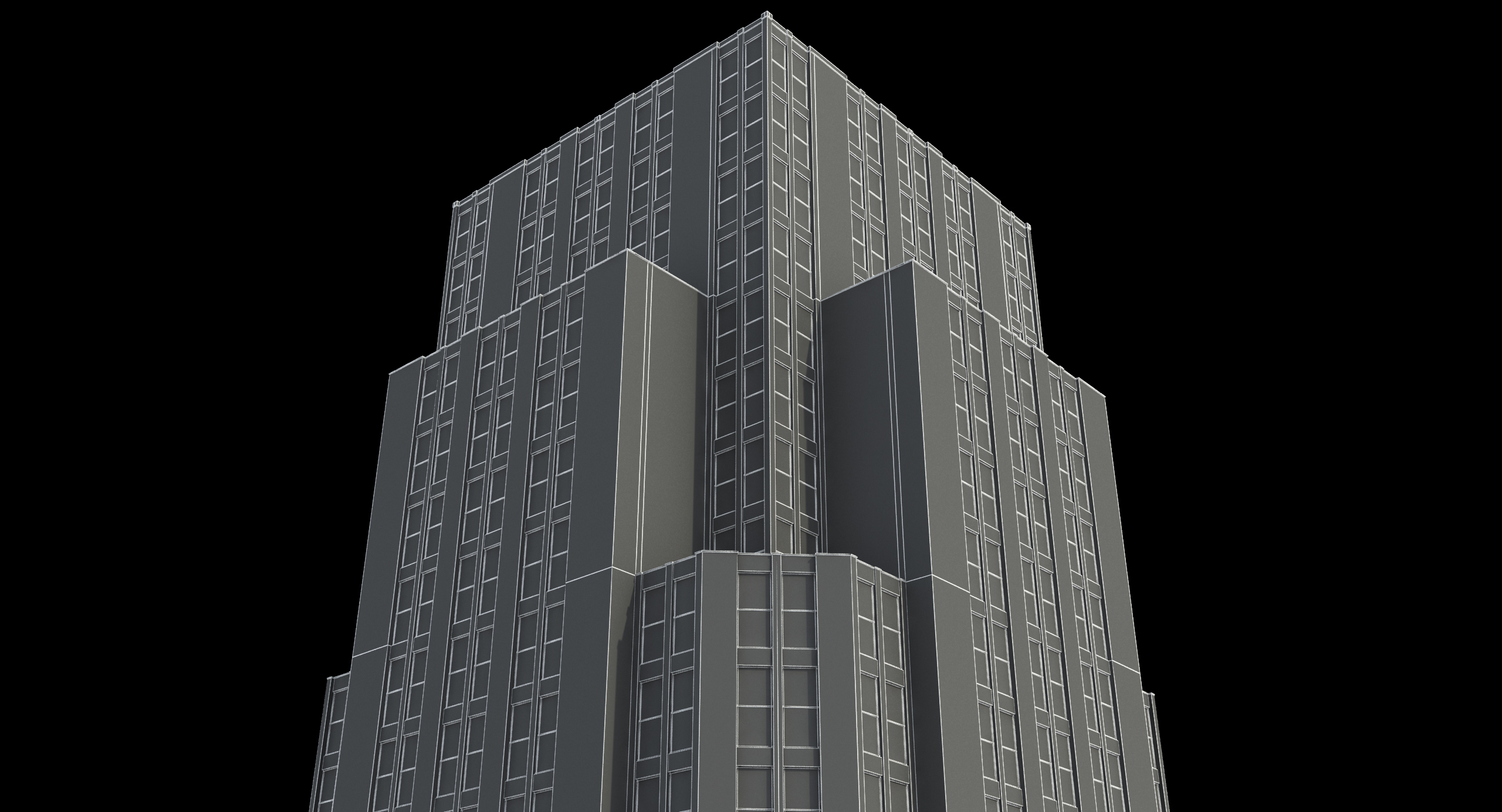 tall building 1 3d model