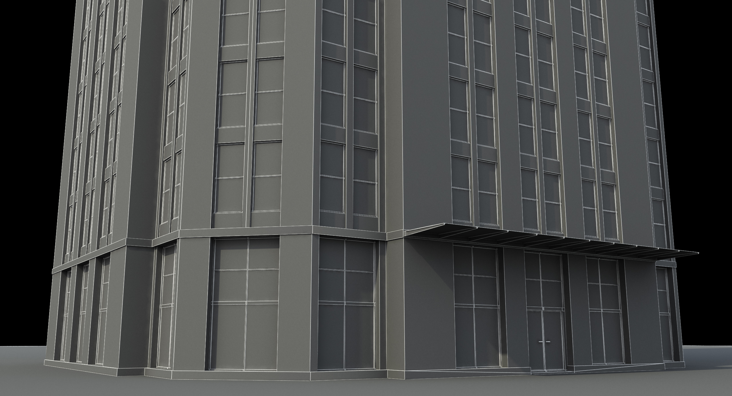 tall building 1 3d model