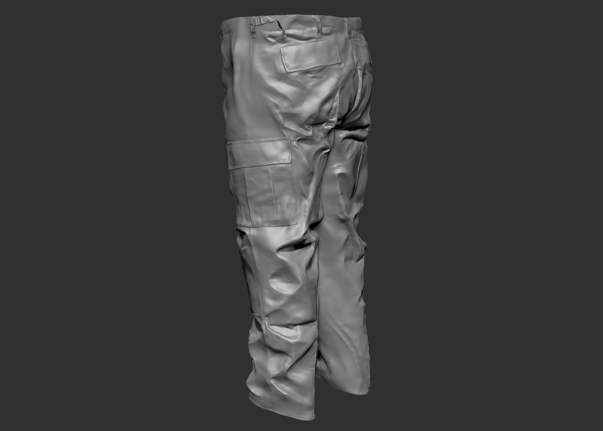 3d model military pants trousers