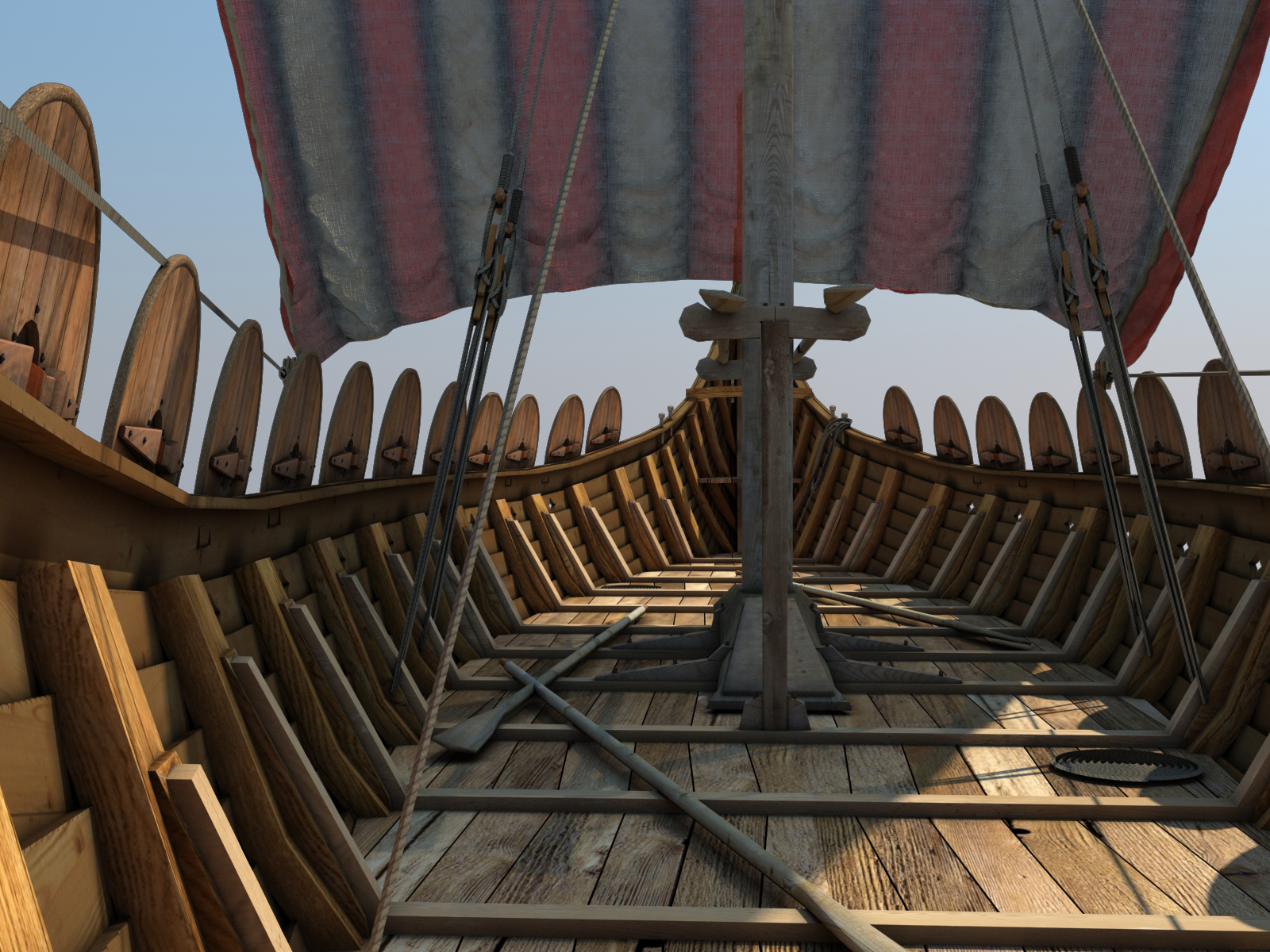 3d viking ship drakkar