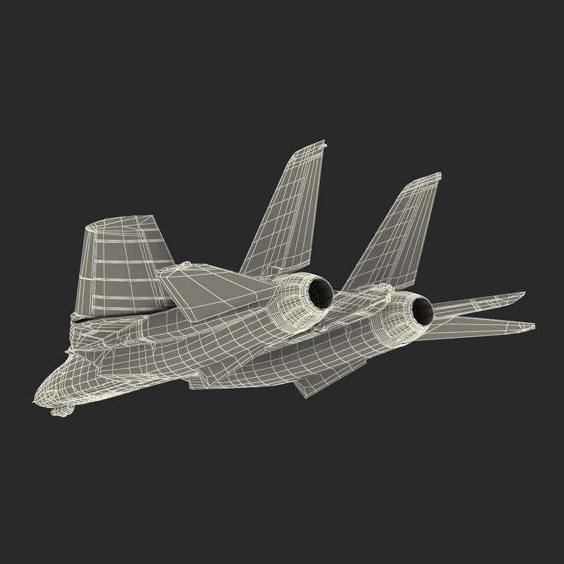 f-14 tomcat combat aircraft 3d max