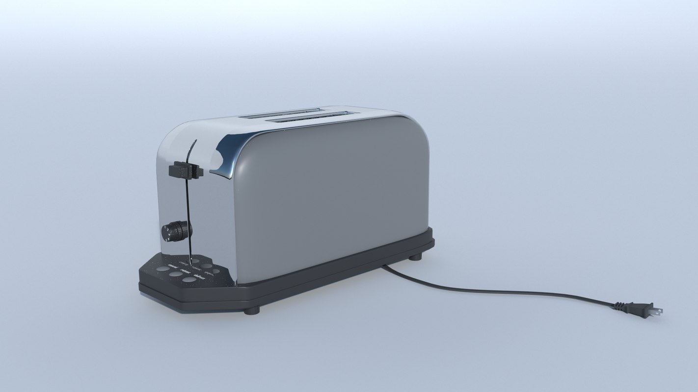 3d model toaster toast