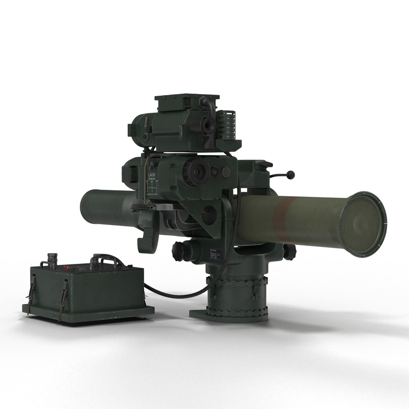 bgm-71 tow missile 3d c4d