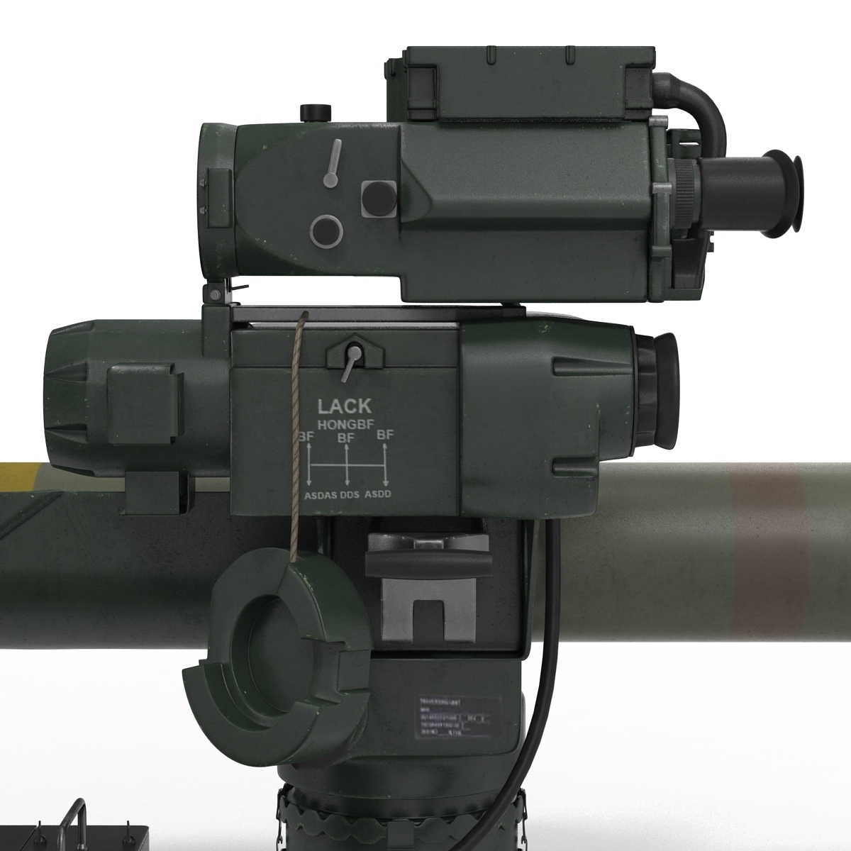 bgm-71 tow missile 3d c4d