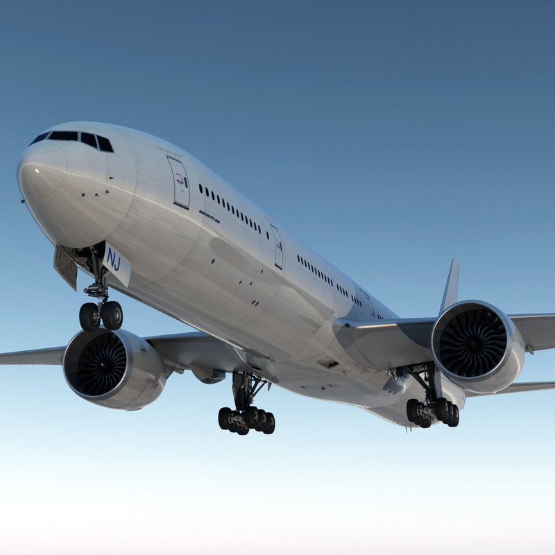 3d model boeing 777 300 generic