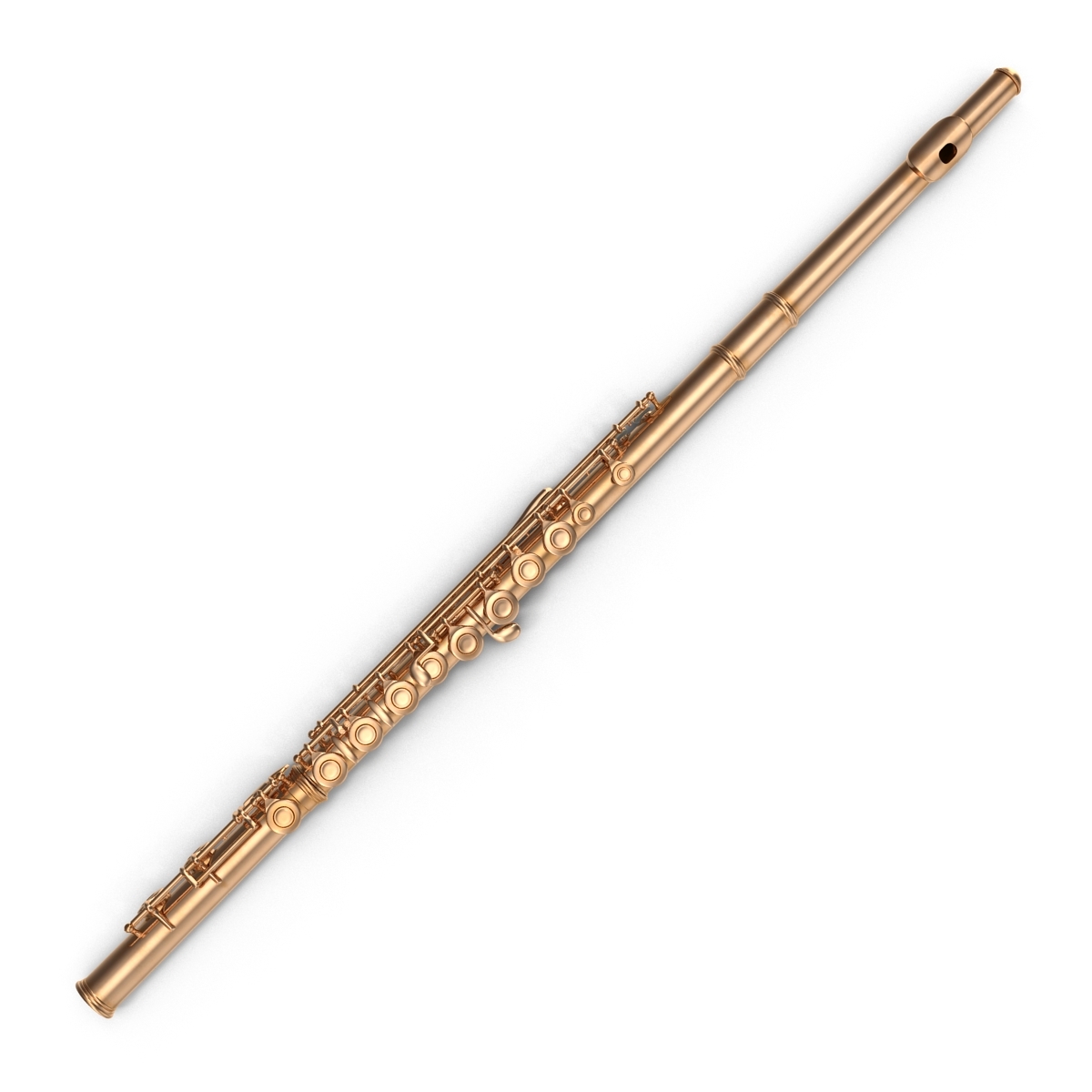 3d flute golden