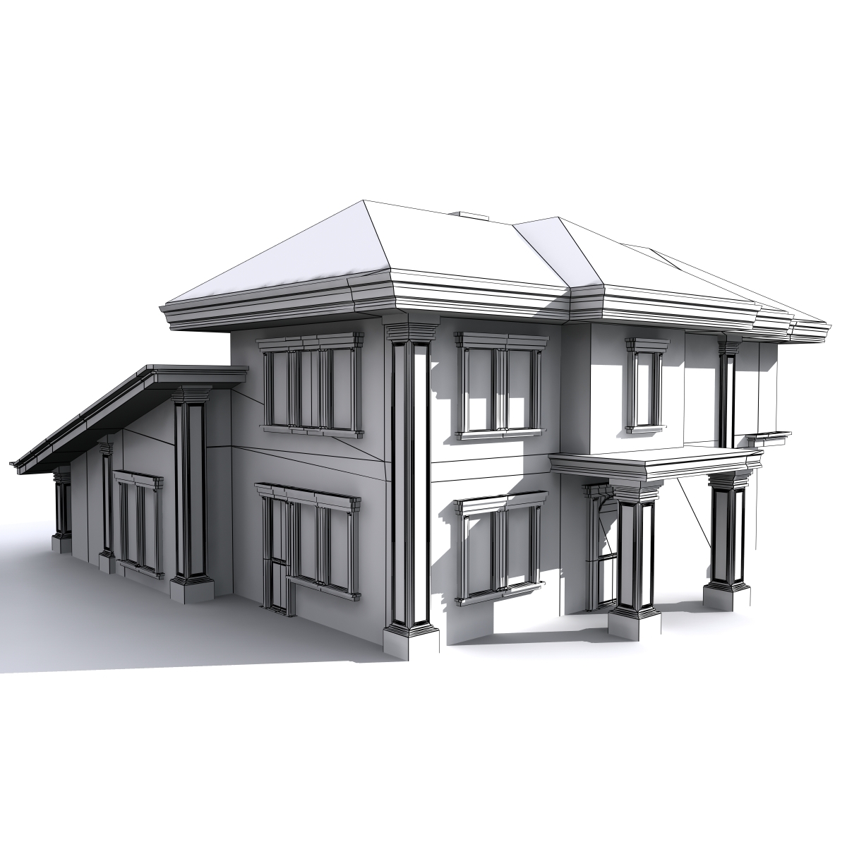 3d model house 01