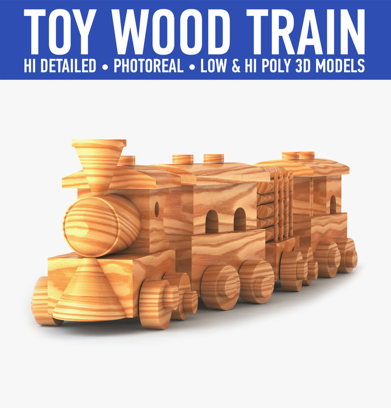 3d model toy train