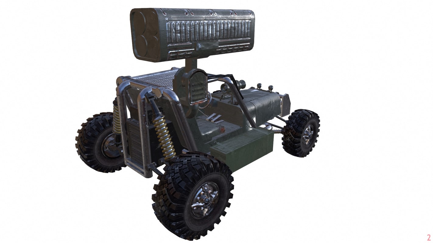modelo 3d Desert Combat Rocket Buggy - TurboSquid 1059922