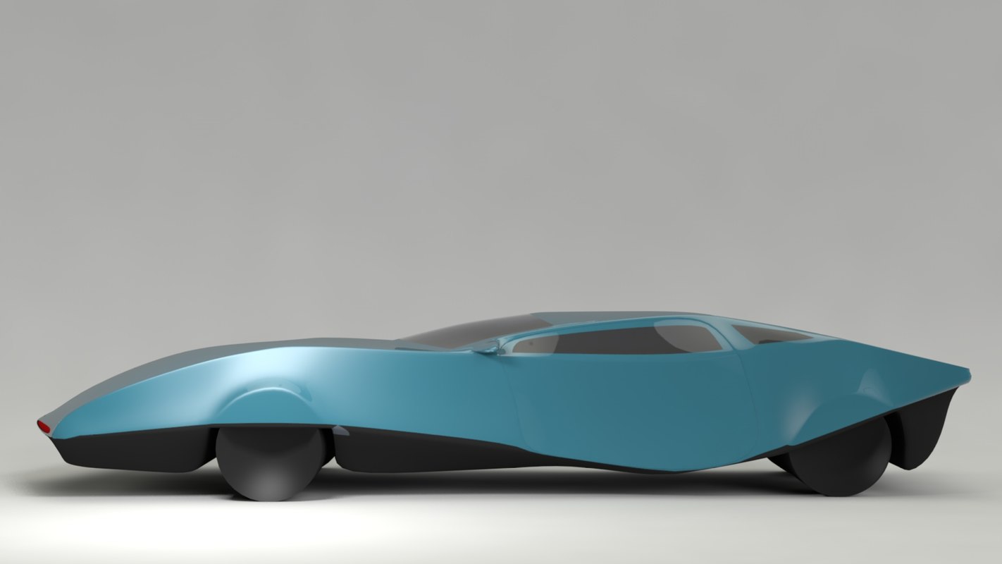 sleek car 3d model