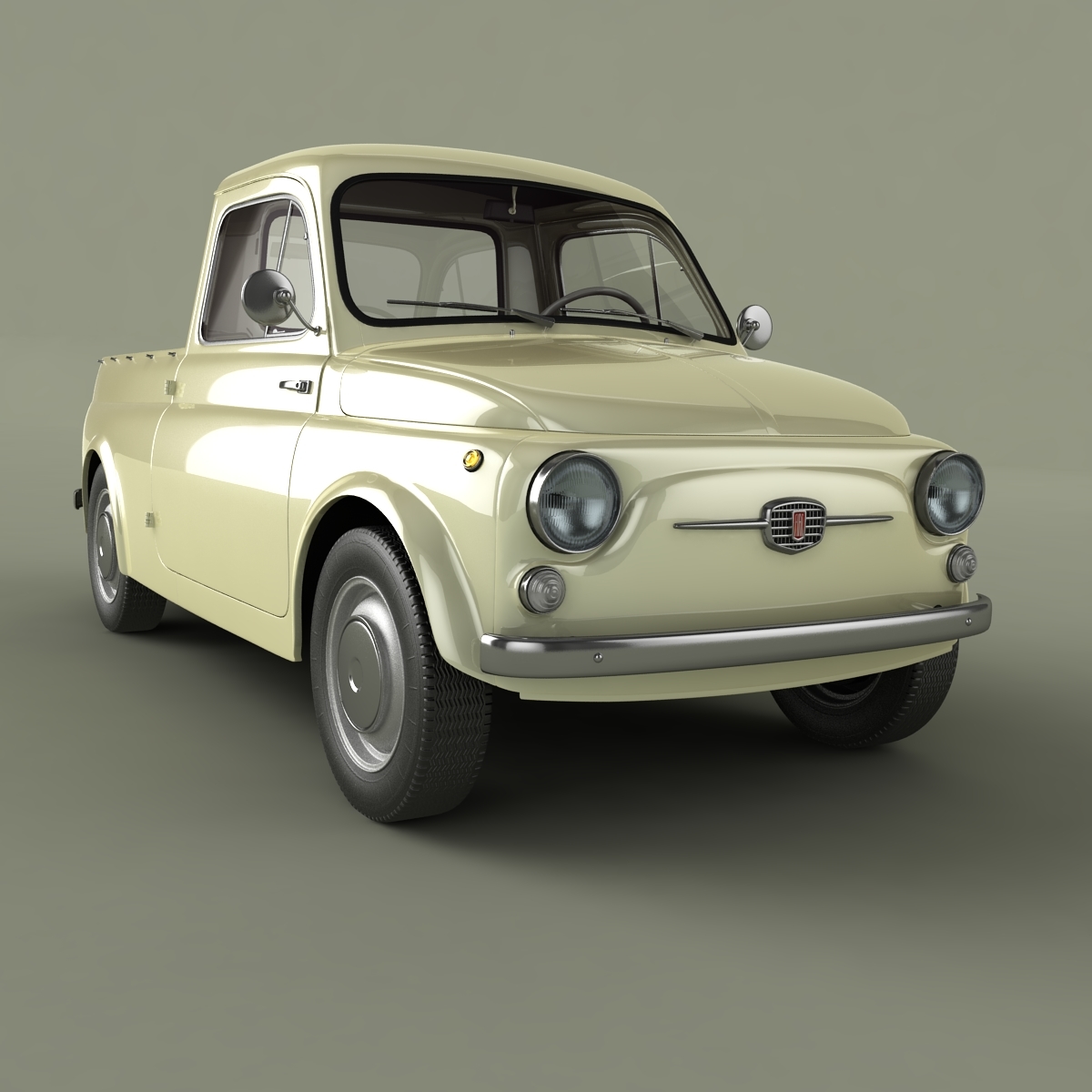 3d 1961 fiat 500 pickup